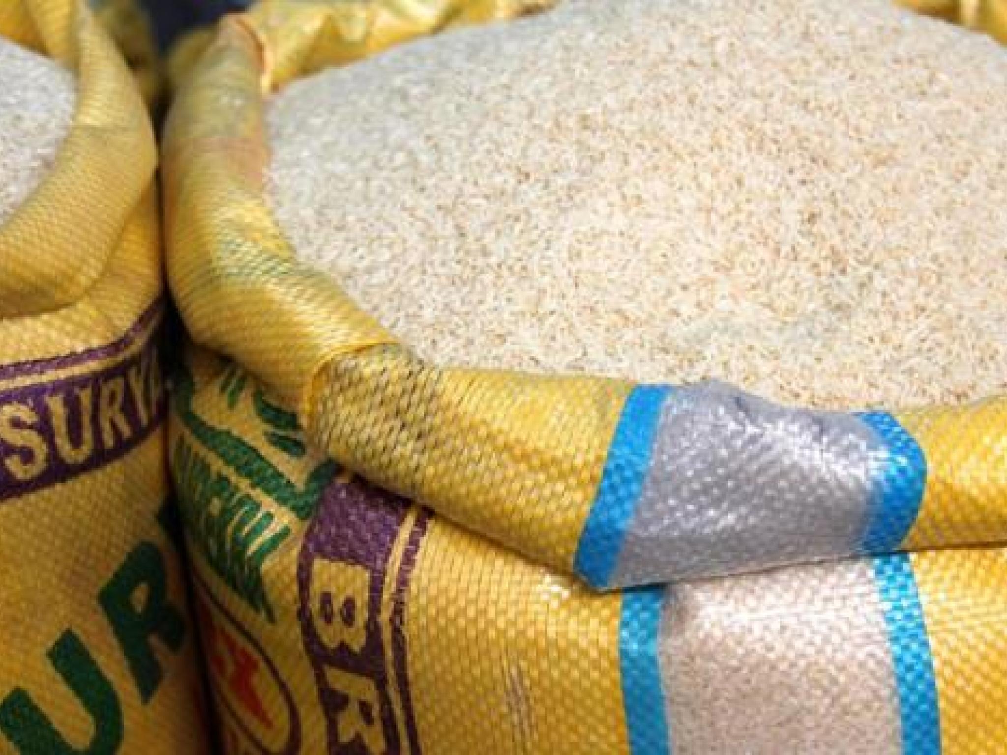RDC : Dans la fourchette de cinq jours, un sac de riz de 25 kg est ...